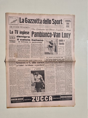 Zeitschrift Dello Sport 27 Februar 1963 Pambianco - Van Looy - Hitchens ...