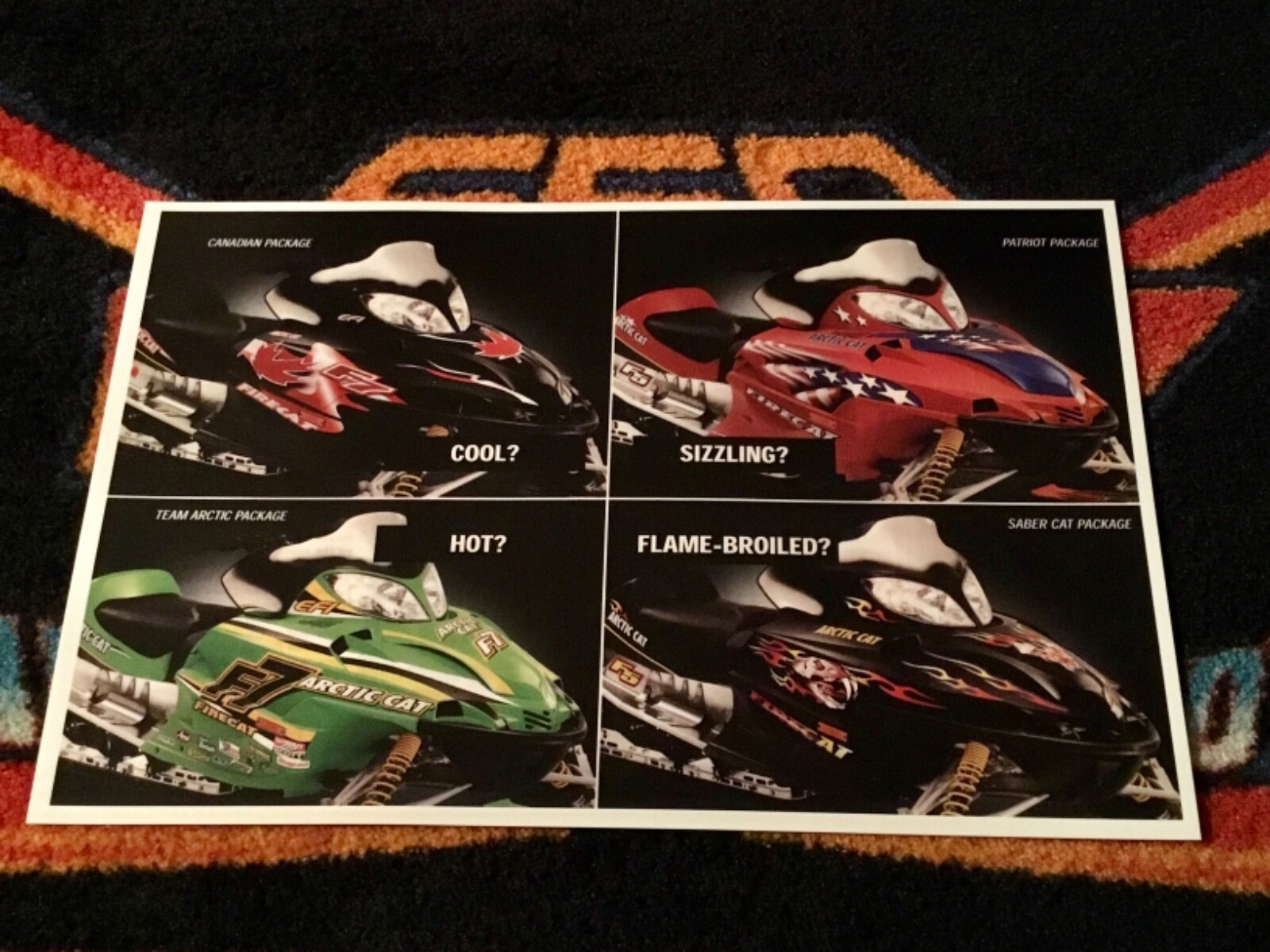 🏁 ‘03 ARCTIC CAT Firecat F5 F7 Snowmobile Poster semi vintage sleds ...