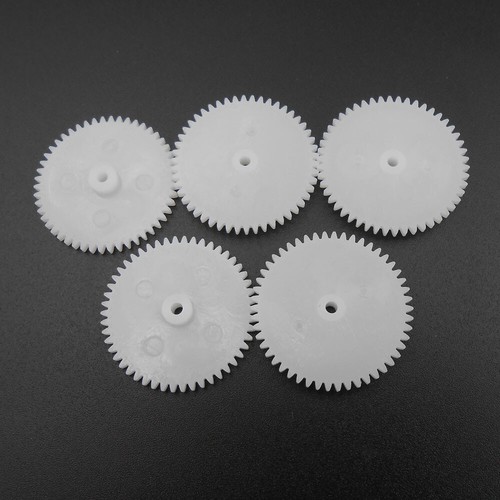 10Pcs 0.5M 50T Plastic Spindle Spur Gear Bore Aperture 2MM 1.95MM 50 ...