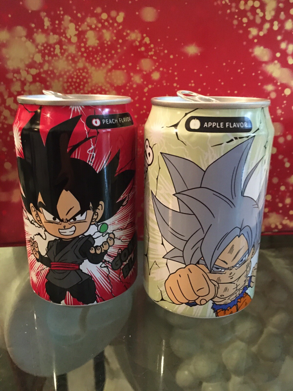 Lot Of 2 Dragon ball z OCEANBOMB Soda Cans - "GOKU, GOKU BLACK" - EMPTY ...