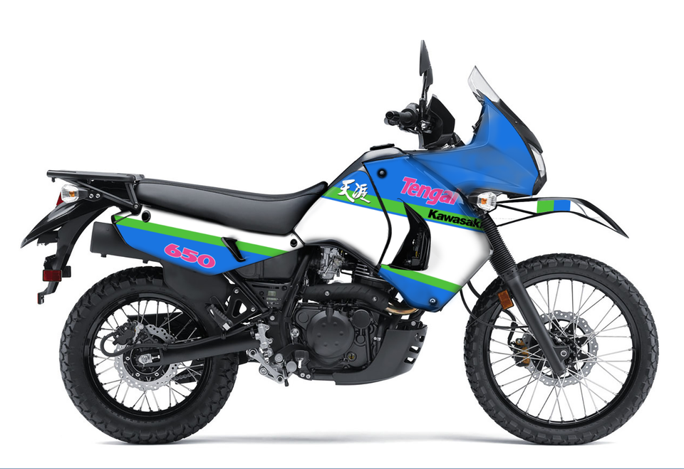 2008-2018 KAWASAKI KLR650 Graphic Kit Full Vintage Tengai Model II ...