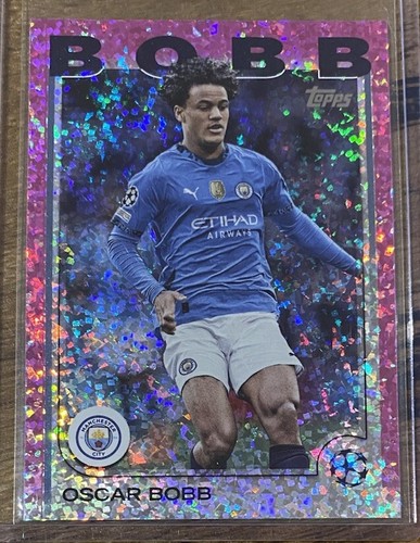 Oscar Bobb 2024-25 Topps UEFA CL Pink Sparkle Parallel #91 | eBay