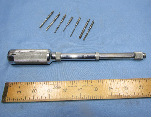 Vintage Stanley Yankee No. 41 Push Drill Tool w/ 7 Bits | eBay