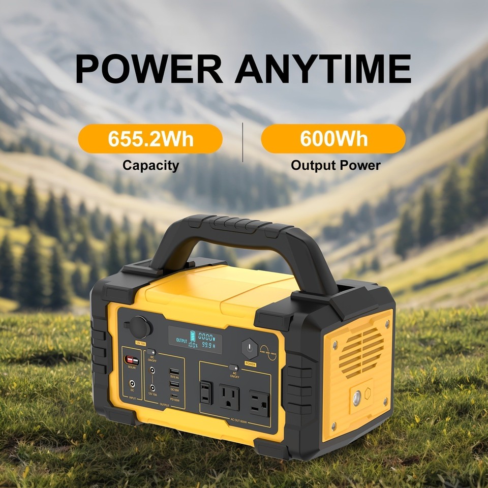 Portable Power Station 600W 1000W 1800W Solar Powered Generator for ...