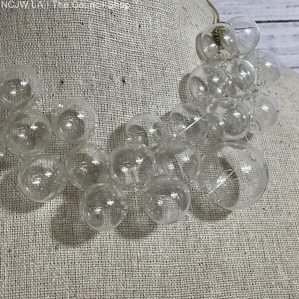 MARINA & SUSANNA SENT Murano Glass Bubble Beaded Necklace- 18"- BROKEN ...