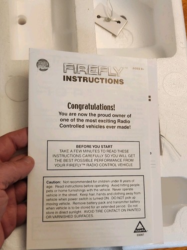 2001 Toymax TMX Firefly Stunt Remote Controlled Race Car Vintage RC Red ...