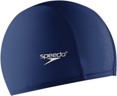 Speedo Fit Swim Cap Navy Blue O/S | eBay