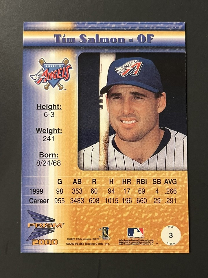 2000 Pacific Prism -Baseball Card #3 Tim Salmon | eBay