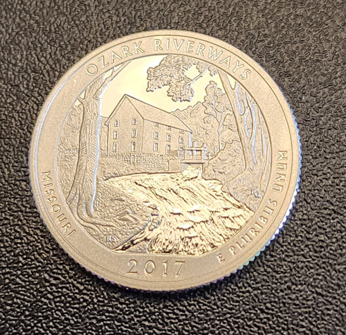 2017 S Proof Ozark Riverways Clad Quarter - From Clad Proof Set | eBay