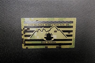USS Mount Whitney LCC-20 Infrared NWU Type III Patch AOR2 IR US Navy ...