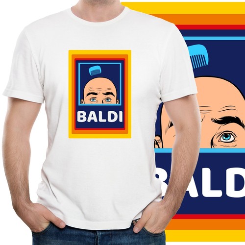 BALDI Funny T-shirt Bald Person Gift Dad Father Grandad Birthday ...