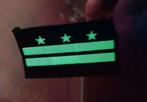 Washington DC Flag Patch embroidered iron-on GLOW in the DARK - The ...