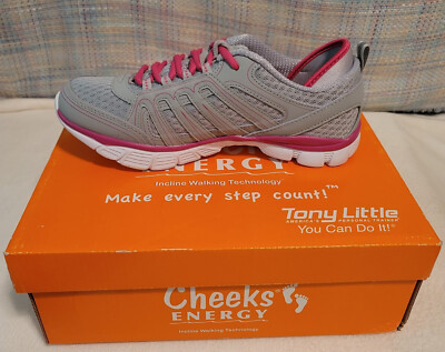 NEW Tony Little Cheeks Energy Trainer shoes- Grey size 8.5 | eBay