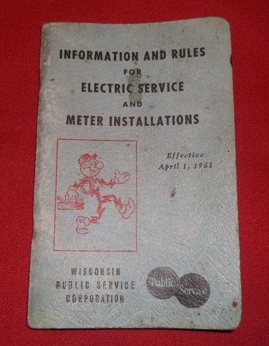 WISCONSIN PUBLIC SERVICE CORP. VINTAGE 1961 information and rule ...