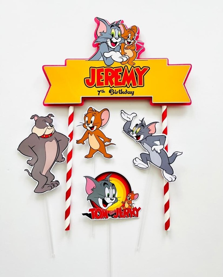 Personalized Tom and Jerry Cake Topper | eBay