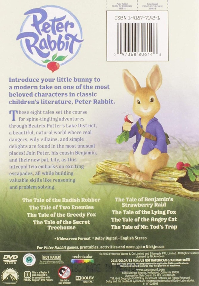 Peter Rabbit (DVD) Beatrix Potter | eBay