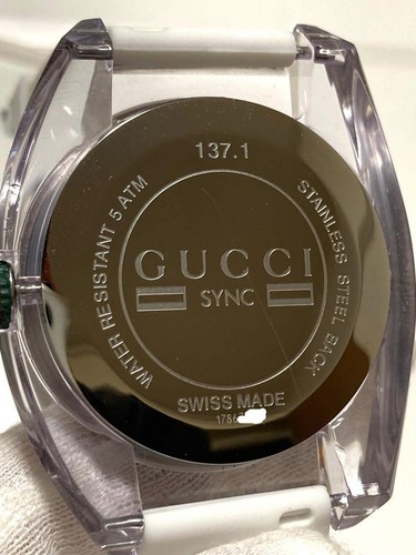 Gucci SYNC Men's Watch 137.1 From Japan i11069 | eBay