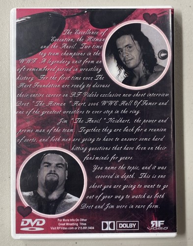 Bret “Hitman” Hart Shoot Interview 4-DVD Set WWE WWF WCW NWO RF VIDEO ...