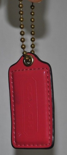COACH HANG TAG KEY FOB KEYCHAIN Leather PREOWNED | eBay
