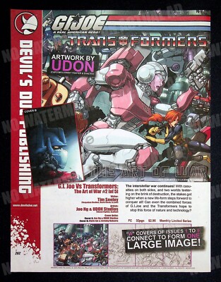G.I. Joe + Transformers Devil's Due Comics 2006 Print Magazine Ad ...