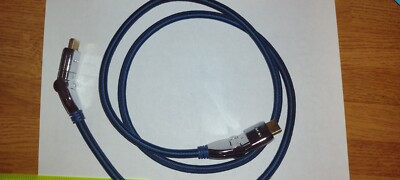 AUVIO HDMI CABLE 4' BLUE BRAID W/ SWIVIEL | eBay