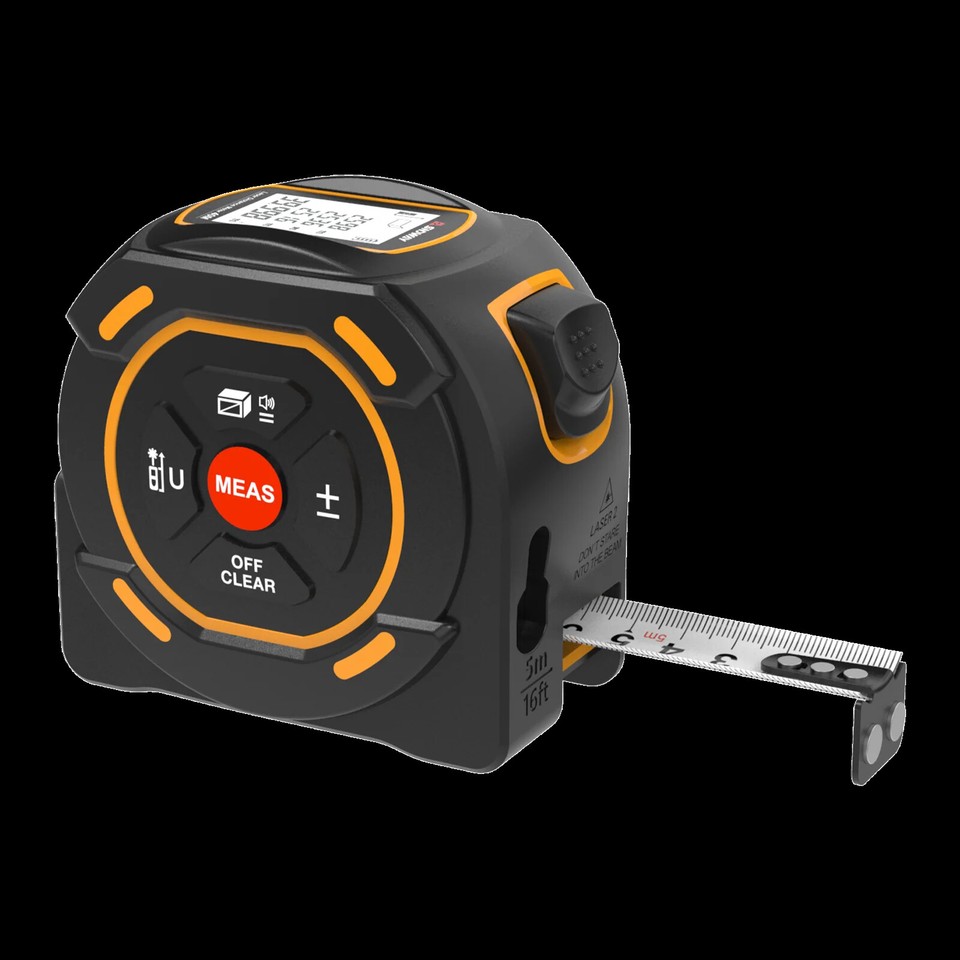Laser Tape Measure 3 in 1 Digital Tape Measure High Precision Laser ...