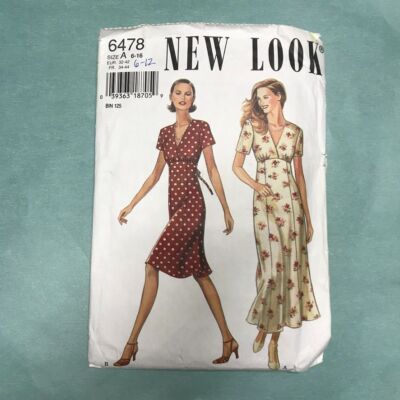 New Look Sewing Pattern #6478 - Misses' Short Sleeve Dress - Sizes 6 ...