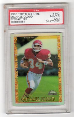 1999 Topps Chrome Refractor Mike Cloud Michael Cloud #142 PSA 9 (OC ...