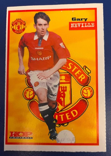 GARY NEVILLE MANCHESTER THE THREE LIONS RARE FOOTBALL ROOKIE CARD KOP ...