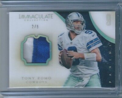 2014 Panini Immaculate Collection Numbers Memorabilia #IN-RO Tony Romo ...