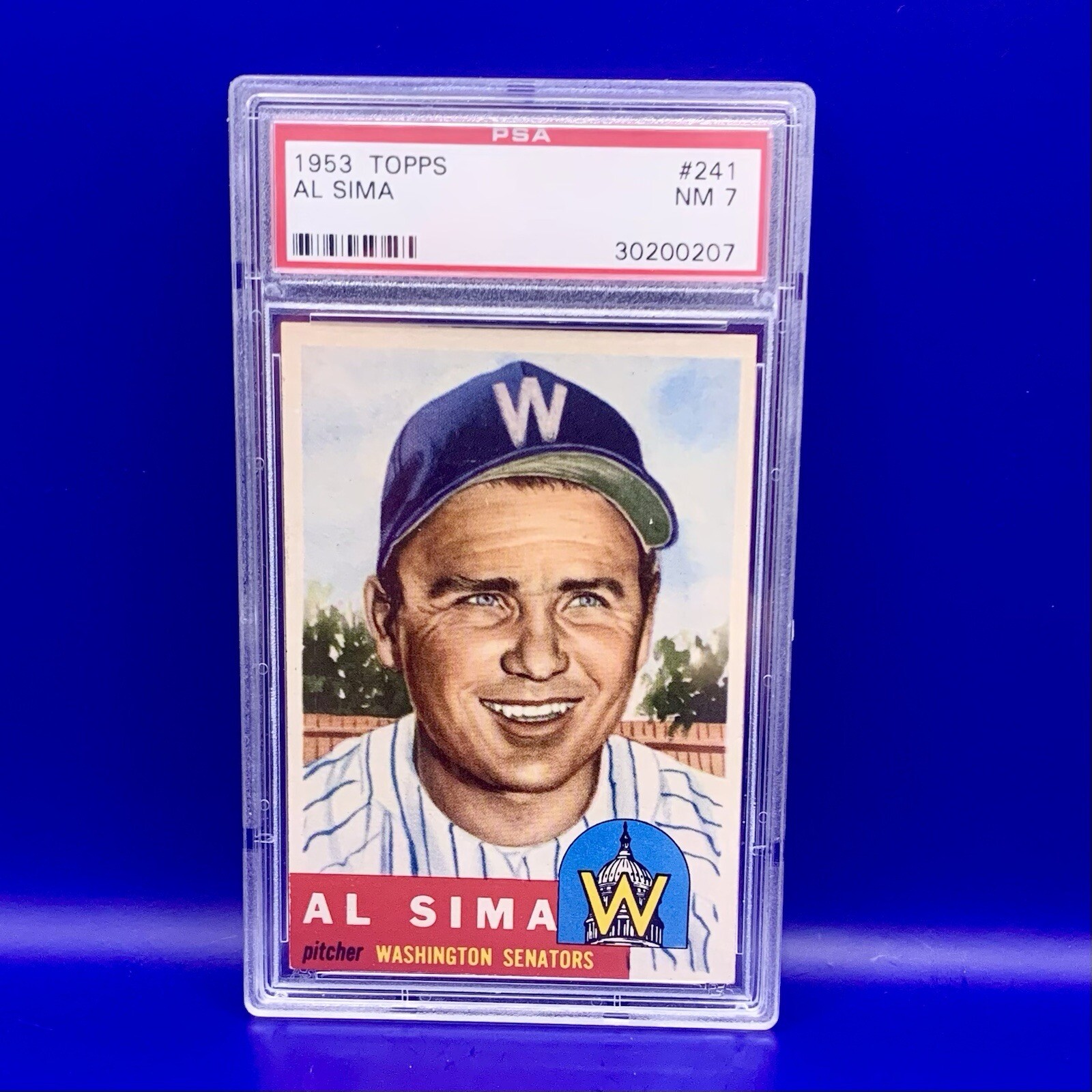 1953 Topps #241 Al Sima Washington Senators PSA 7 NM | eBay