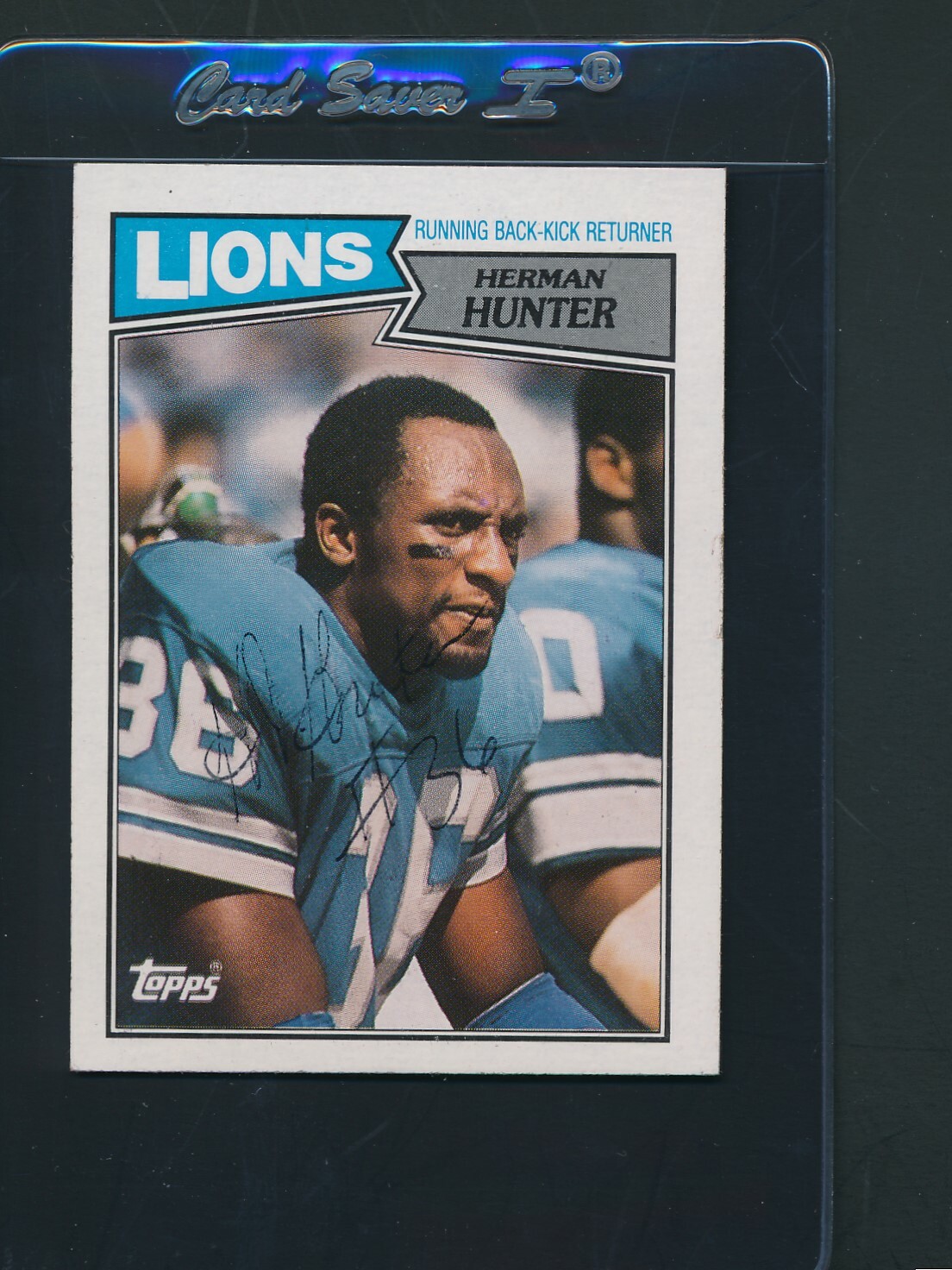 1987 Topps #325 Herman Hunter Lions Signed Auto *B6405 | eBay