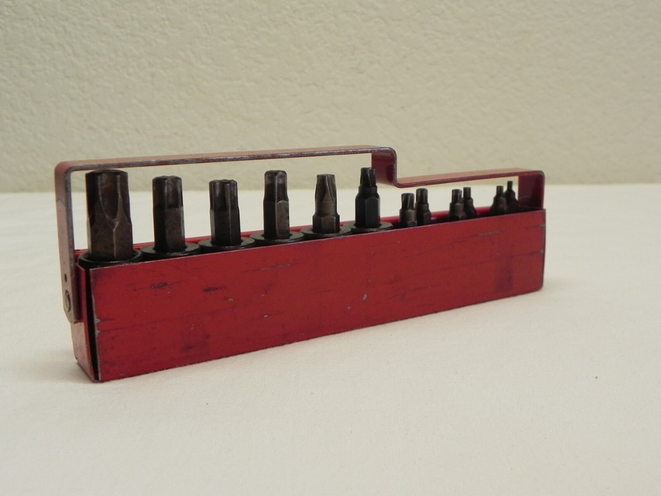 Matco 12 Piece 1/4'' & 3/8'' Drive TORX Bit Impact Socket Driver Set w ...