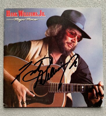 COUNTRY MUSIC HANK WILLIAMS JR AUTOGRAPH 1984 MAJOR MOVES CD ALBUM ...