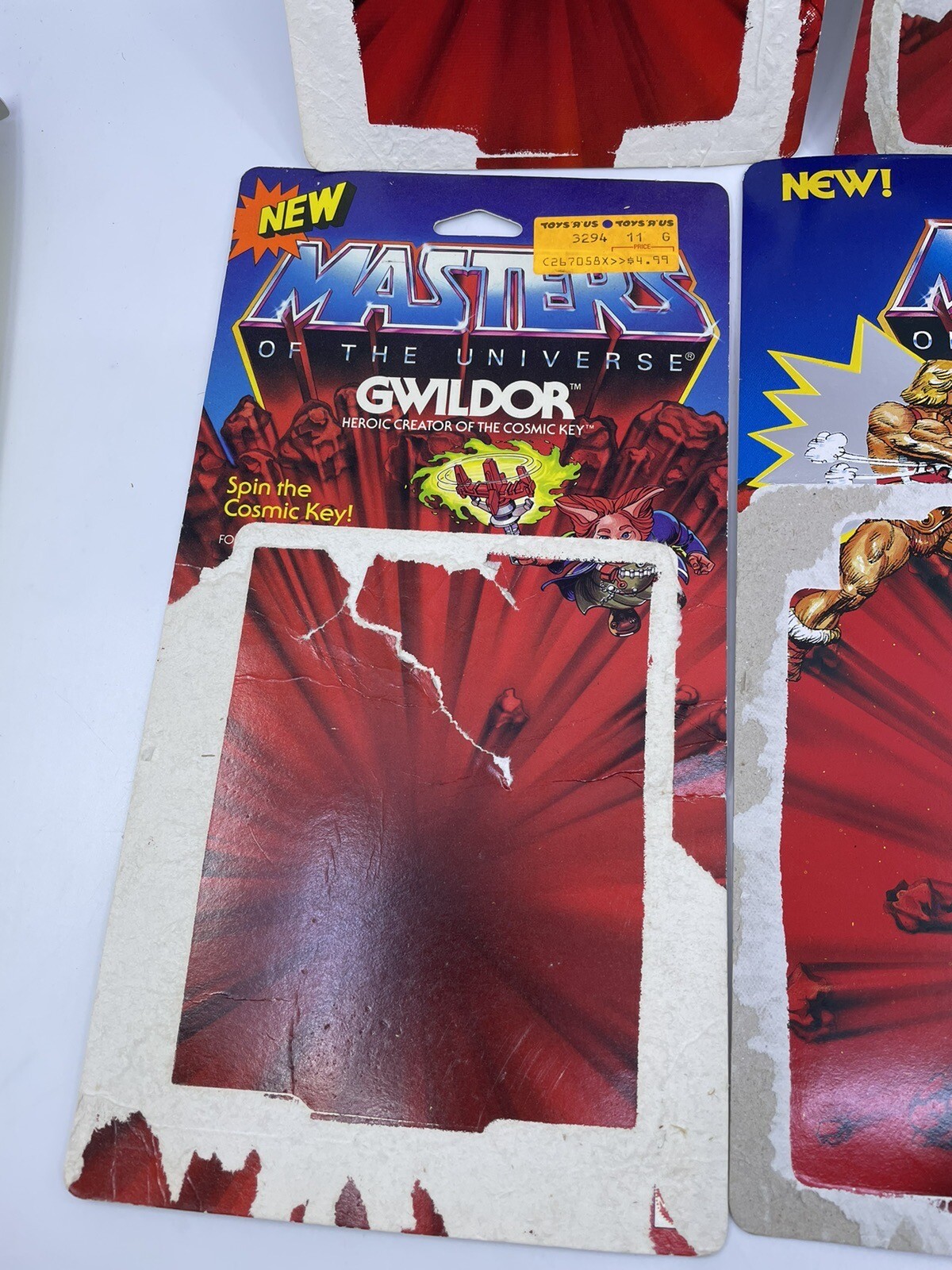 Vintage MOTU 1980s Card Back Only Lot (4) He Man Masters of the ...