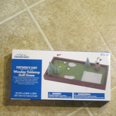 Wooden Tabletop Golf Game by: Way to Celebrate! Ideal for Desk & Tables ...