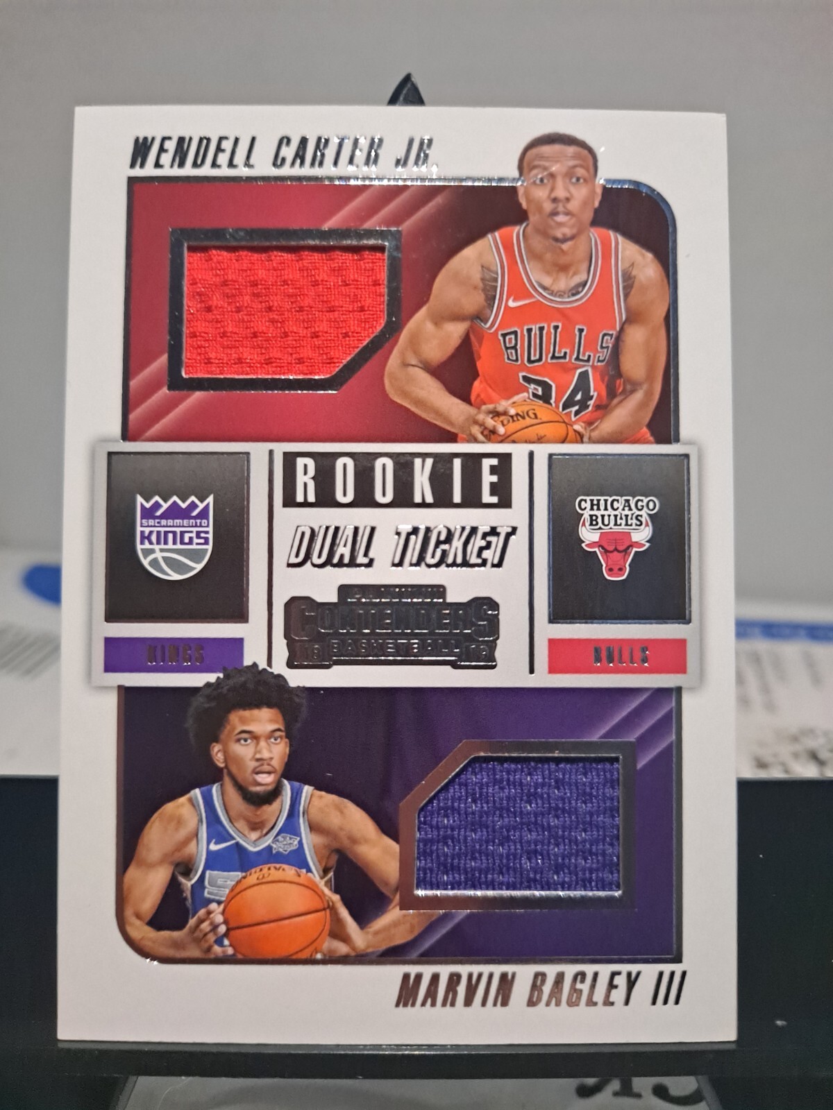 2018 Wendell Carter Jr And Marvin Bagley Rookie Dual Ticket Patch ...
