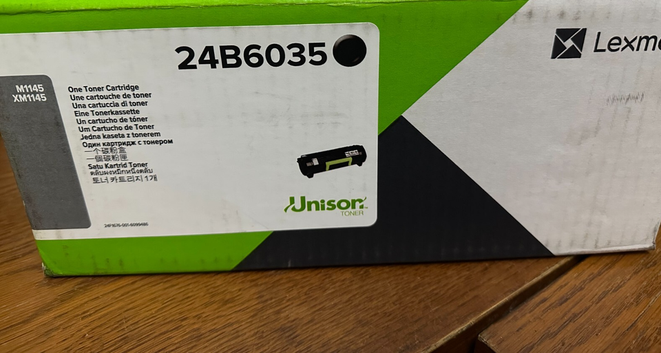 NEW!!! GENUINE Lexmark 24B6035 Black Toner Cartridge M1145 XM1145 FREE ...