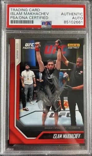 2021 Panini Instant #26 Islam Makhachev Signed Card AUTO PSA Slabbed1 ...