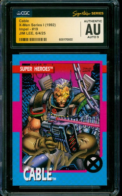 X-Men Series I Cable #19 CGC 9 AUTO SIGNATURE SERIES signed JIM LEE ...