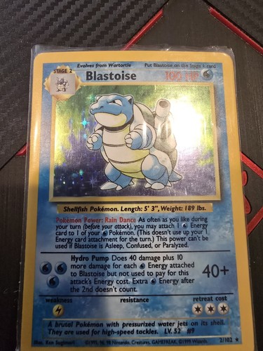Blastoise Holo Base Set Shadowless 2/102 | eBay
