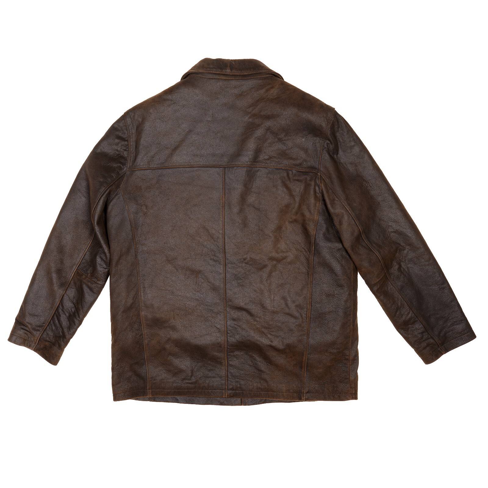 Wilda Lambskin Leather Jacket w/ Lining Brown Men's S… - Gem