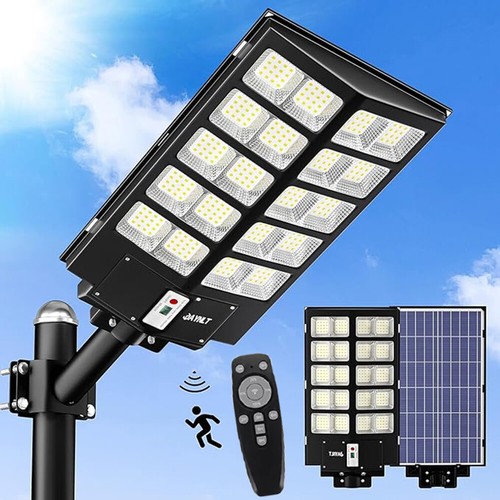 1200000LM Outdoor Commercial 2000W LED Solar Street Light Dusk-to-Dawn ...