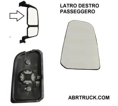 VETRO PRINCIPALE SPECCHIO RETROVISORE DX ADATTO A IVECO STRALIS S-WAY X ...