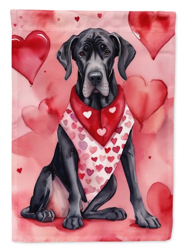 Great Dane My Valentine Flag Canvas House Size DAC5356CHF | eBay