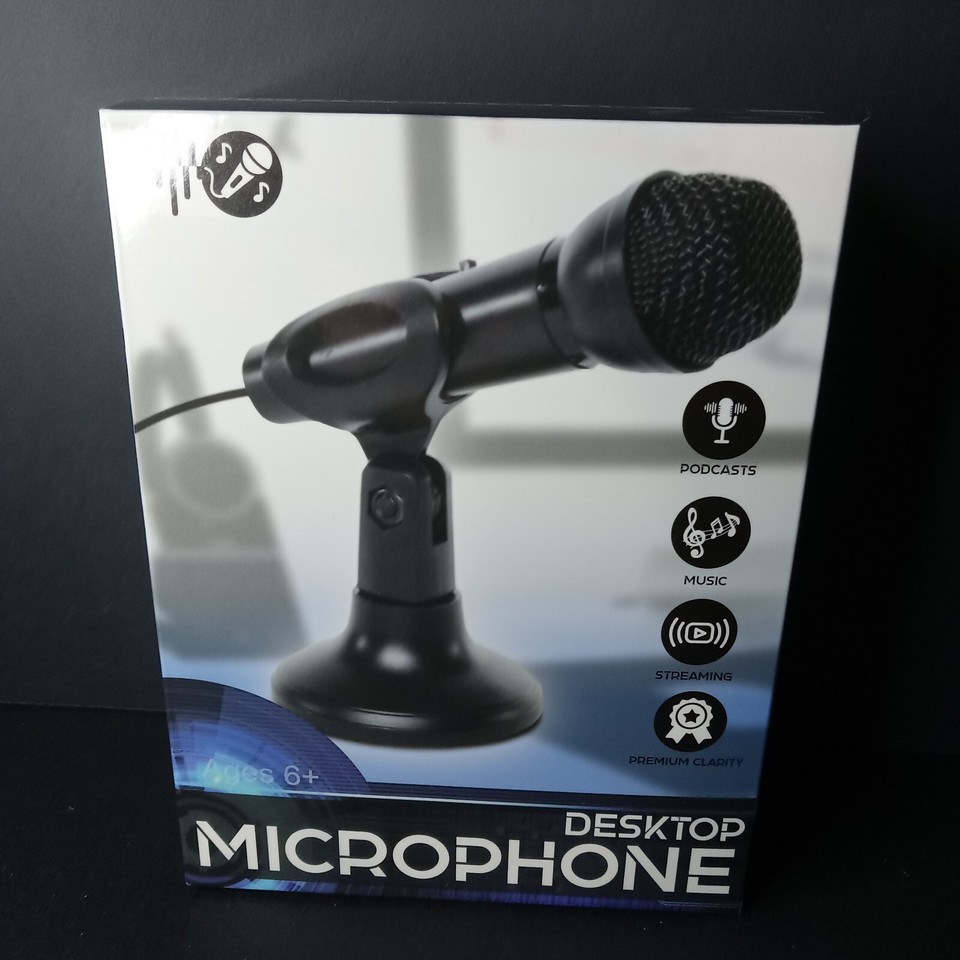 Pulse Desktop Microphone For Podcast Streaming and Music 3ft Cable Fast ...