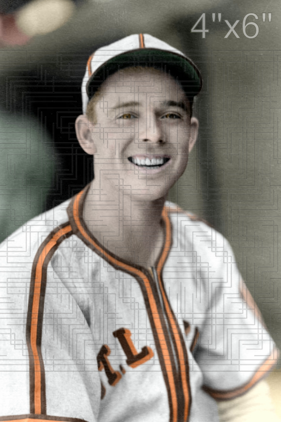 Maury Newlin - c. 1940-41 St. Louis Browns - choose a style - colorized ...
