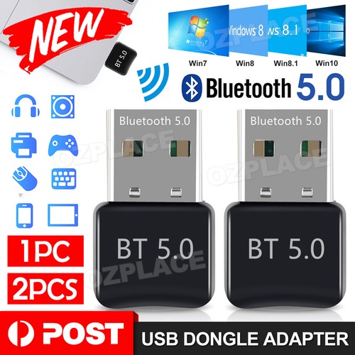 Bluetooth V5.0 USB Dongle Adapter PC Desktop Computer WINDOWS 10 11 ...
