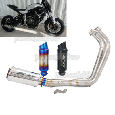 For Yamaha YZF R7 2021-2024 MT-07 2014-2024 Header Pipe Slip on Exhaust ...