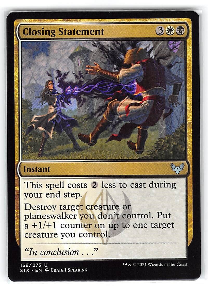 Closing Statement *Uncommon* Magic MtG x1 Strixhaven | eBay